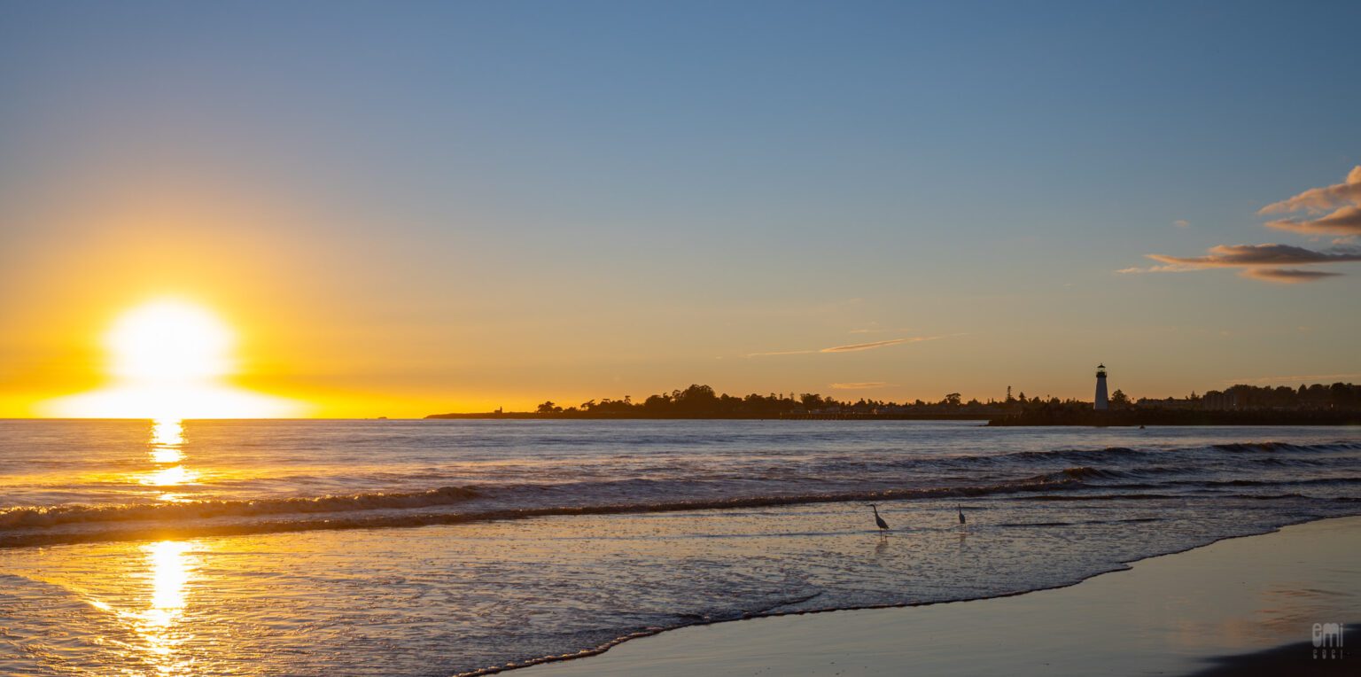 Photography - 20211230 Sunset and Egret at Santa Cruz Breakwater ...